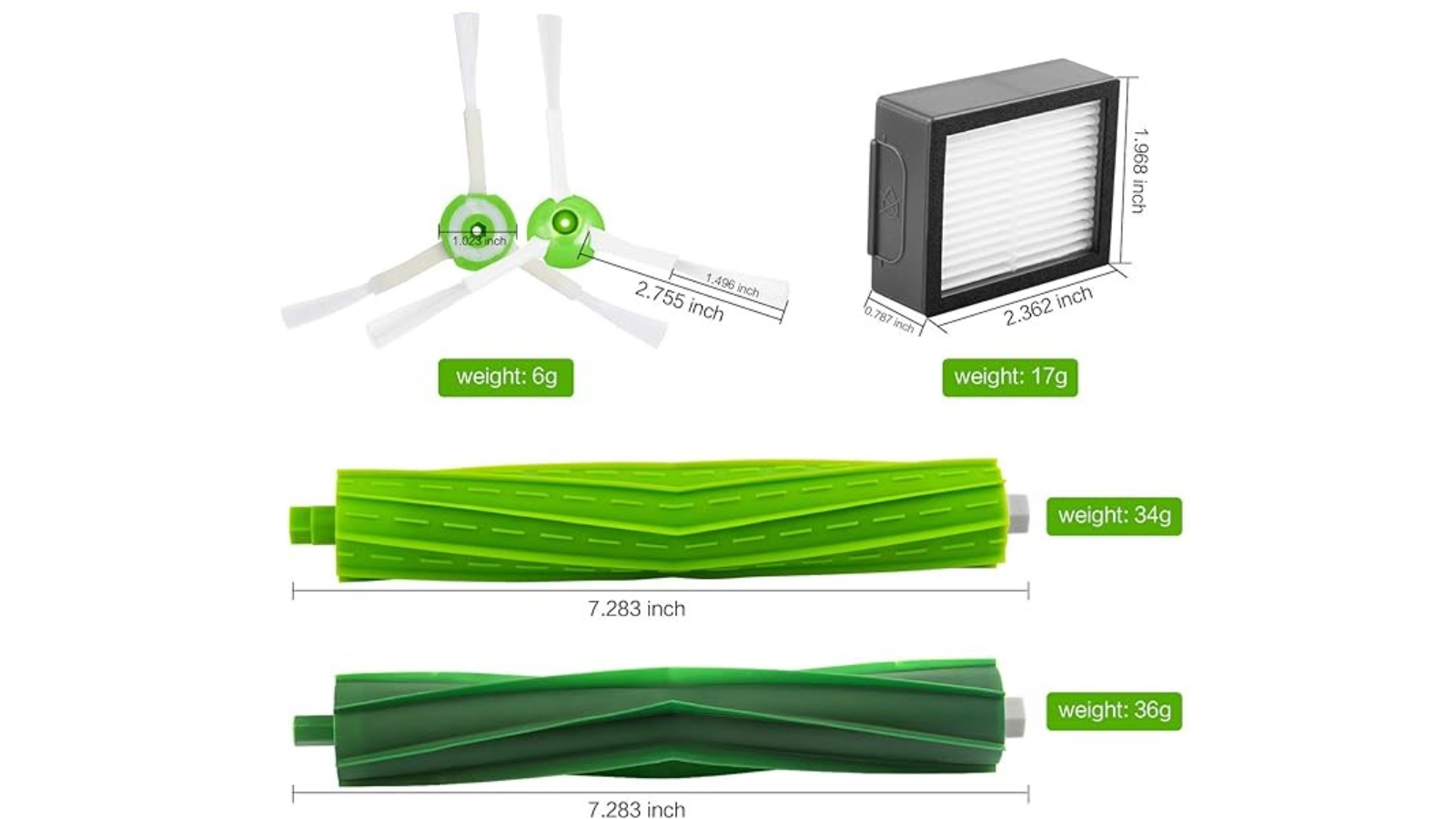 HOD Vacuum Robot Main Accessories for Irobot Room | Harvey Norman