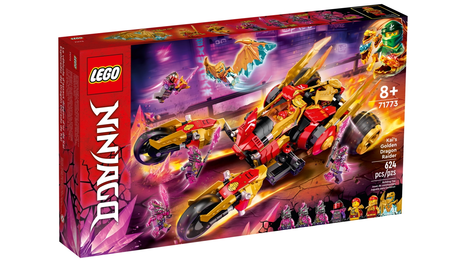 Lego 71773 Kai’s Golden Dragon Raider – Ninjago | Harvey Norman