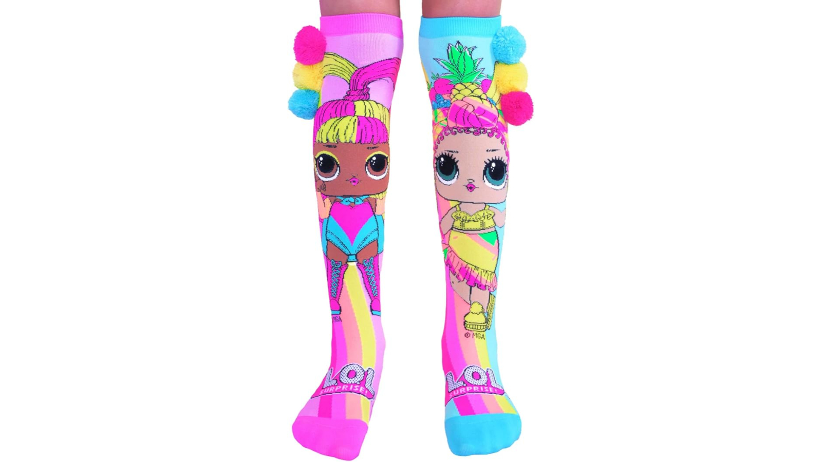 Madmia Kids and Adult L.O.L Surprise Chica Glow Sock | Harvey Norman