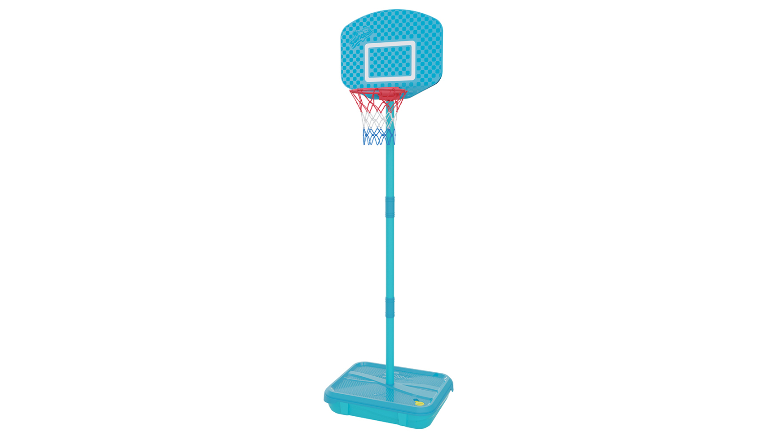 Swingball Kids First Adjustable Basketball Hoop with Light Blue Base ...
