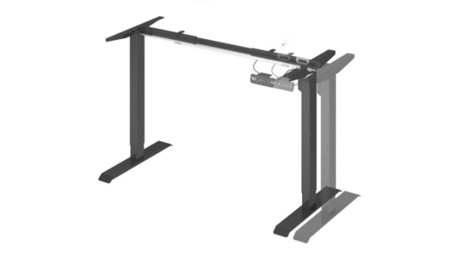 Advwin Height Adjustable Electric Standing Desk Base Frame - Black ...