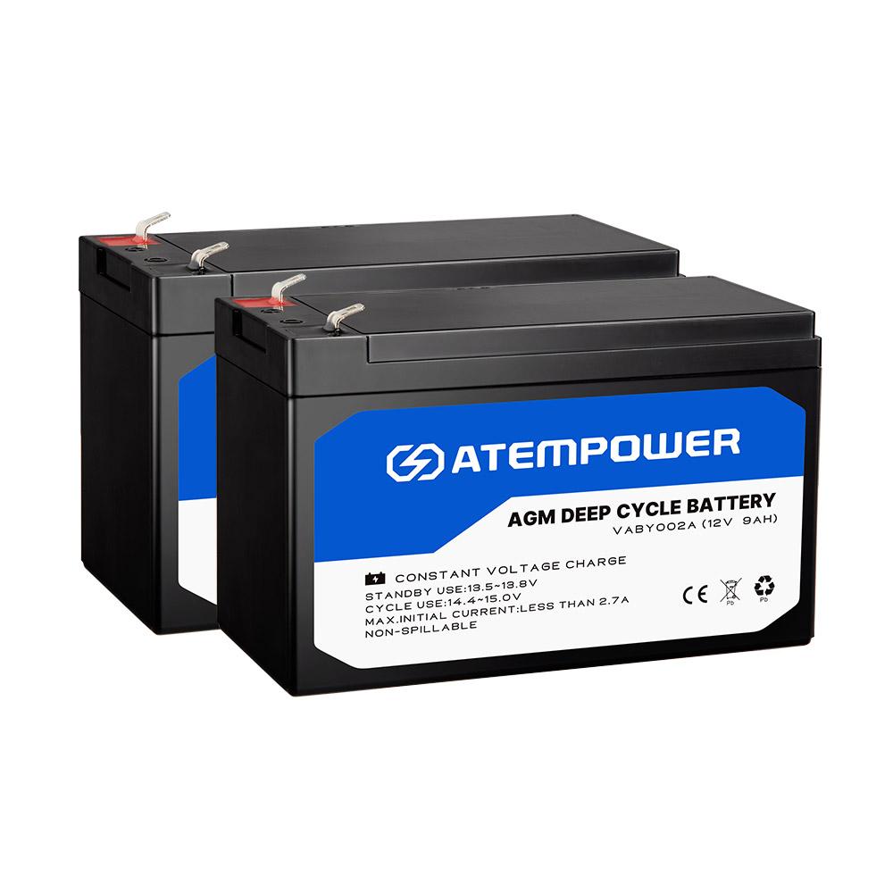 Atem Power 2X 9AH AGM Battery AMP Lead Acid SLA | Harvey Norman