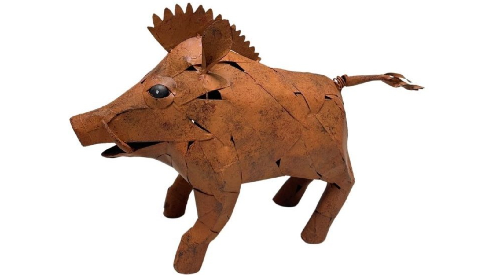 Willow and Silk Metal Rust Warthog Statue - 54 x 19 x 35cm | Harvey Norman