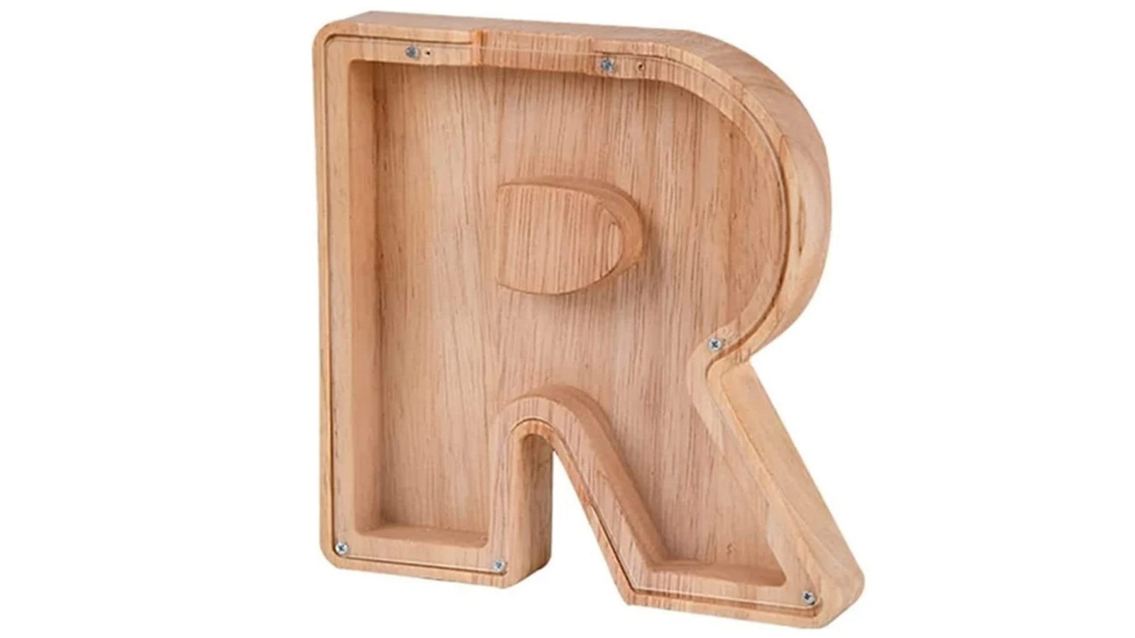 HOD Wooden Alphabet Shaped Money Box - R | Harvey Norman