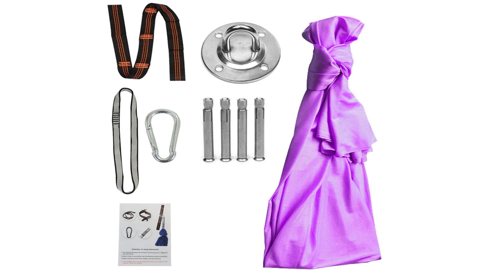 HOD Purple Therapy Sensory Egg Nylon Hanging Swing Chair for Autism ...