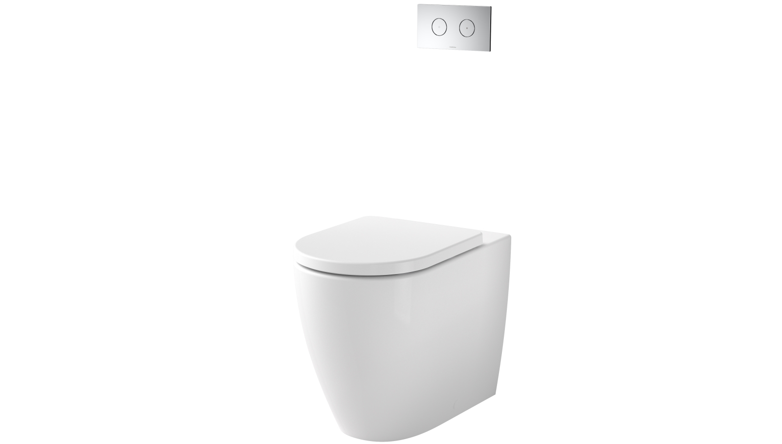 Caroma Urbane II Cleanflush Invisi Series II Wall Faced Toilet Suite ...