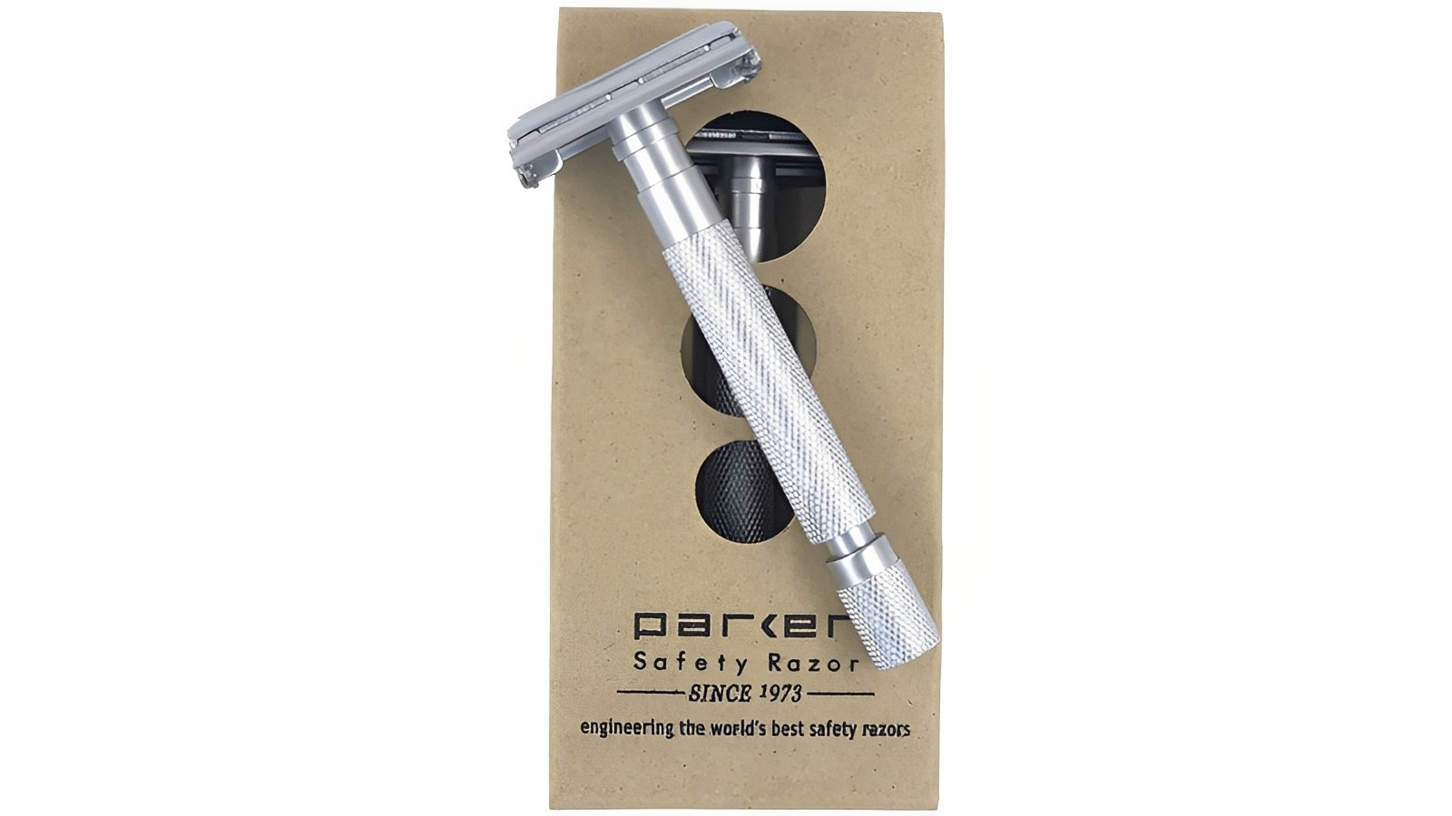 Parker 74R Safety Razor, Satin Silver Handle | Harvey Norman