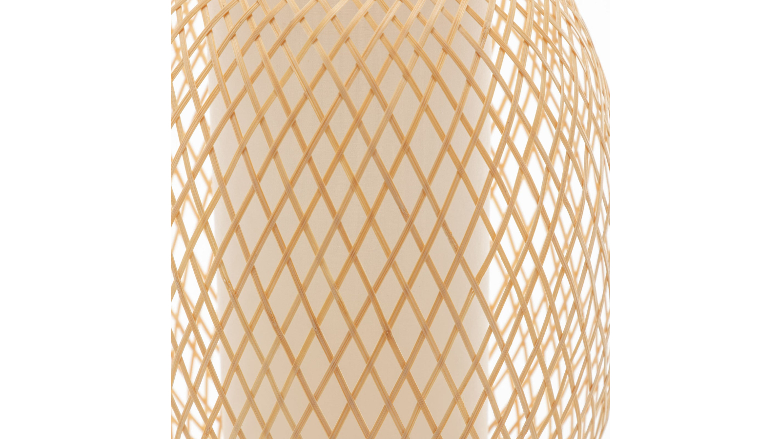 New Oriental Natural Woven Bamboo Oval Lamp | Harvey Norman