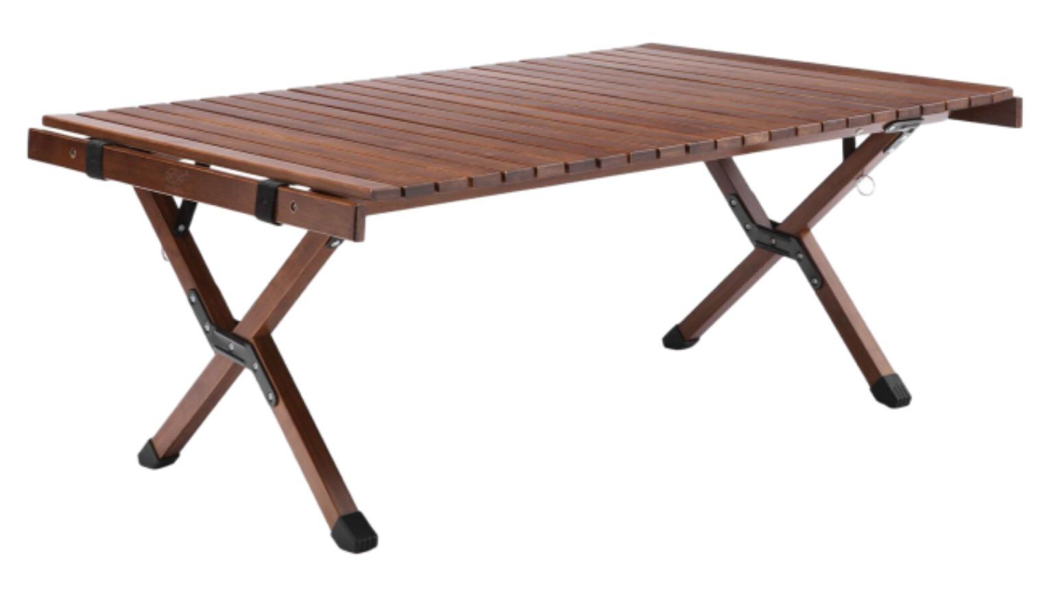 Boutiquer 93cm Foldable Bamboo Camp Table - Large | Harvey Norman