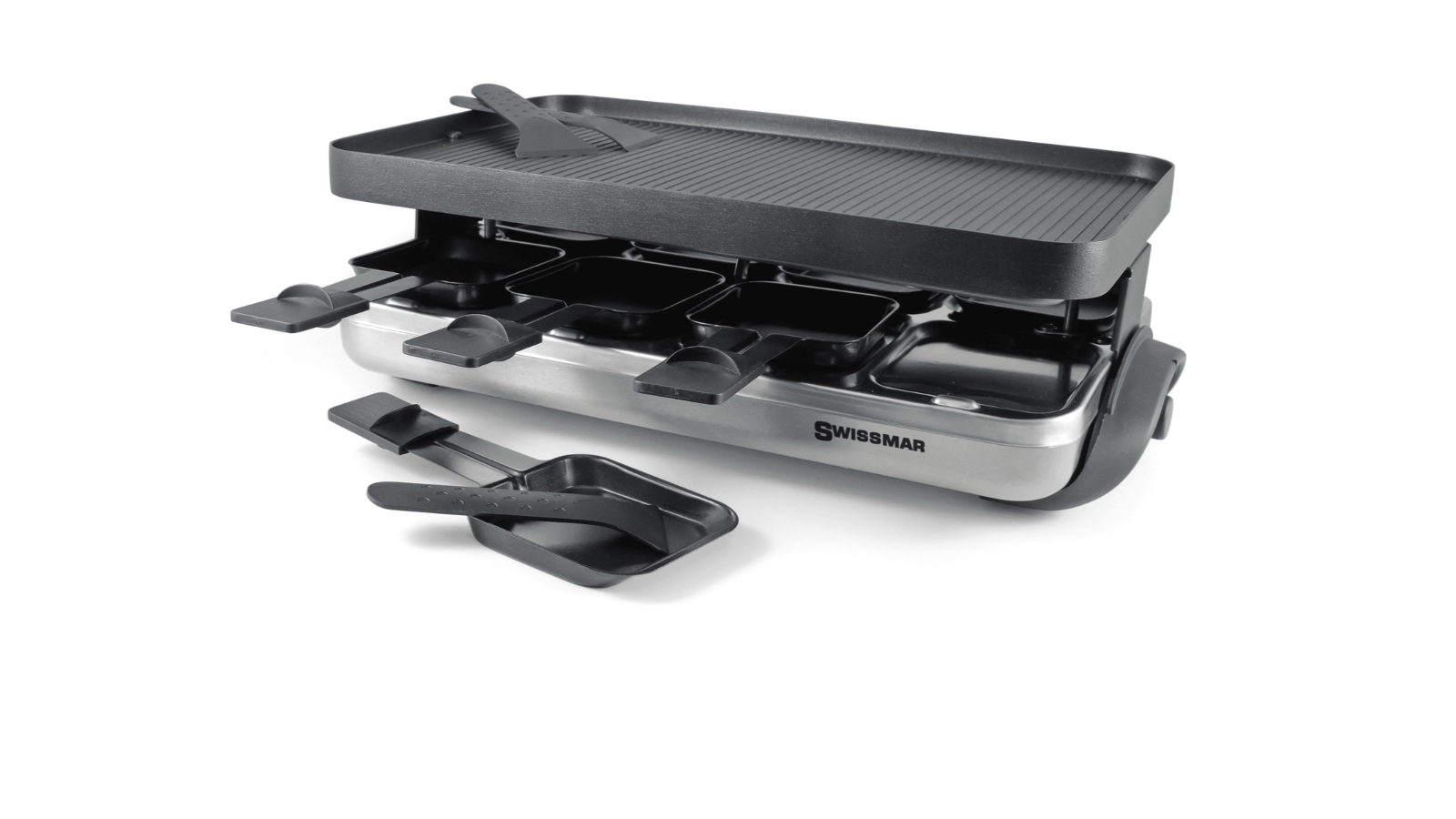 Swissmar 8 Person Raclette Party Grill - Stainless Steel | Harvey Norman