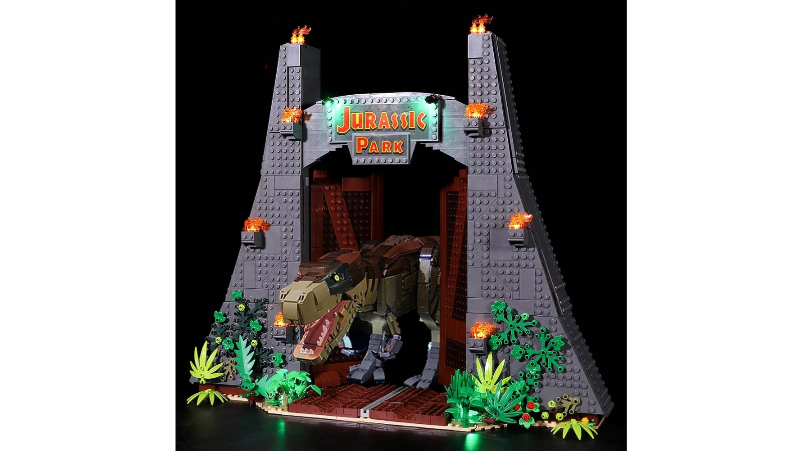 Brick Shine Light Kit for Lego Jurassic Park T Rex Rampage 75936 Remote ...