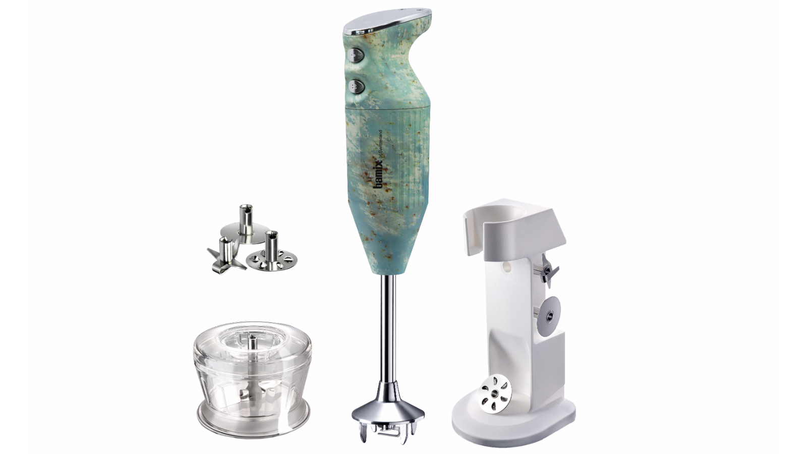 Bamix 200W Deluxe Hand Blender - Slate Green | Harvey Norman