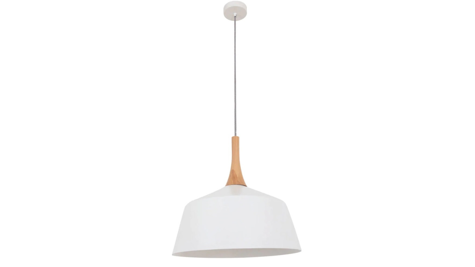 Nordic Modern Scandinavian Medium Angled Dome with Wood Highlight ...