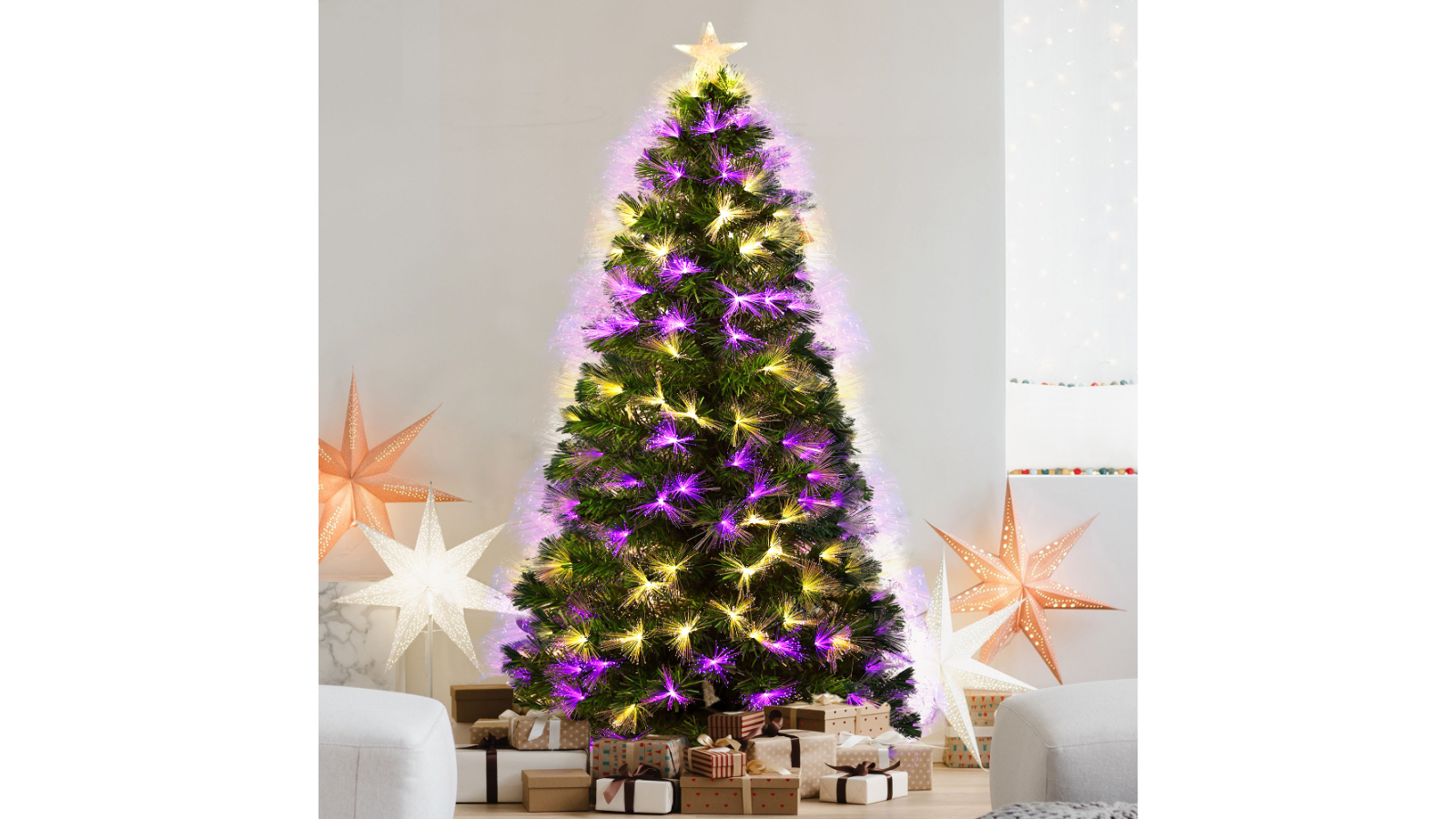 Santaco 180cm Christmas Tree Light Fibre Optic Atificial Decor | Harvey ...