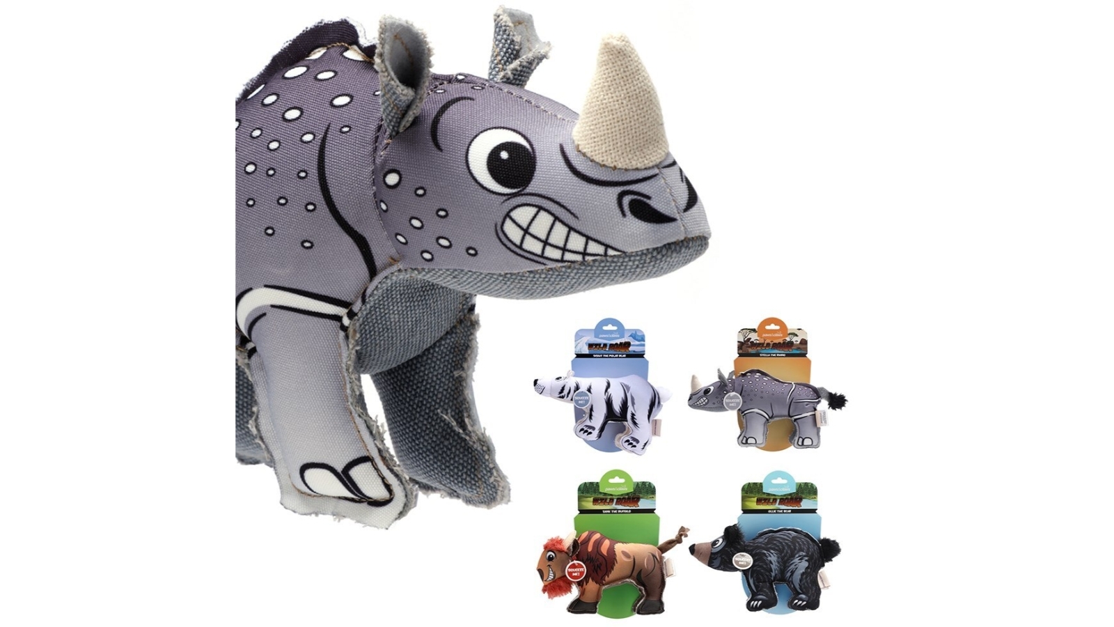 Paws and Claws Assorted 26cm Roar Dog Toy - Pack of 2 | Harvey Norman