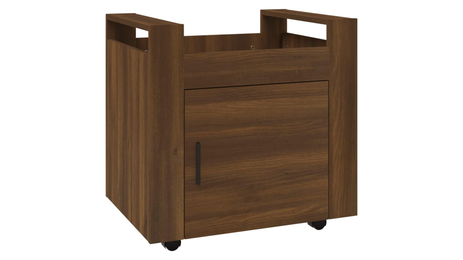 vidaXL Desk Trolley - Brown Oak | Harvey Norman