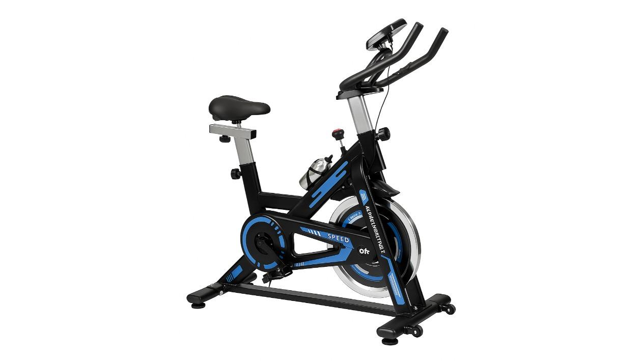 Kangaroo Fitness Indoor Exercise Spin Bike for Home Gym - Blue | Harvey ...