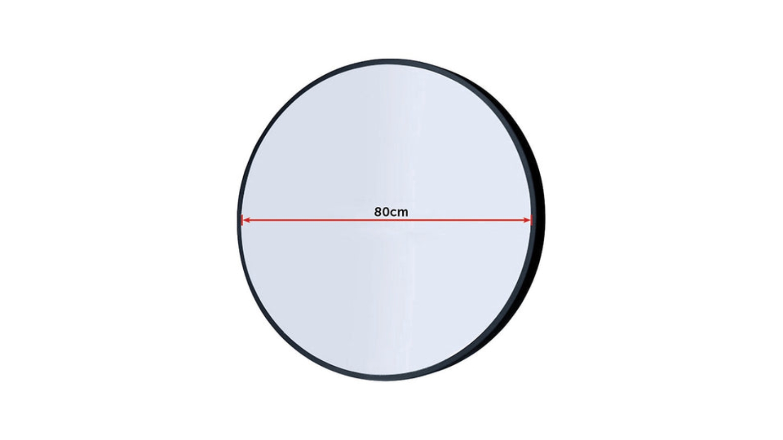 Serrano Round Wall Mirror by Della Francesca - 80cm | Harvey Norman