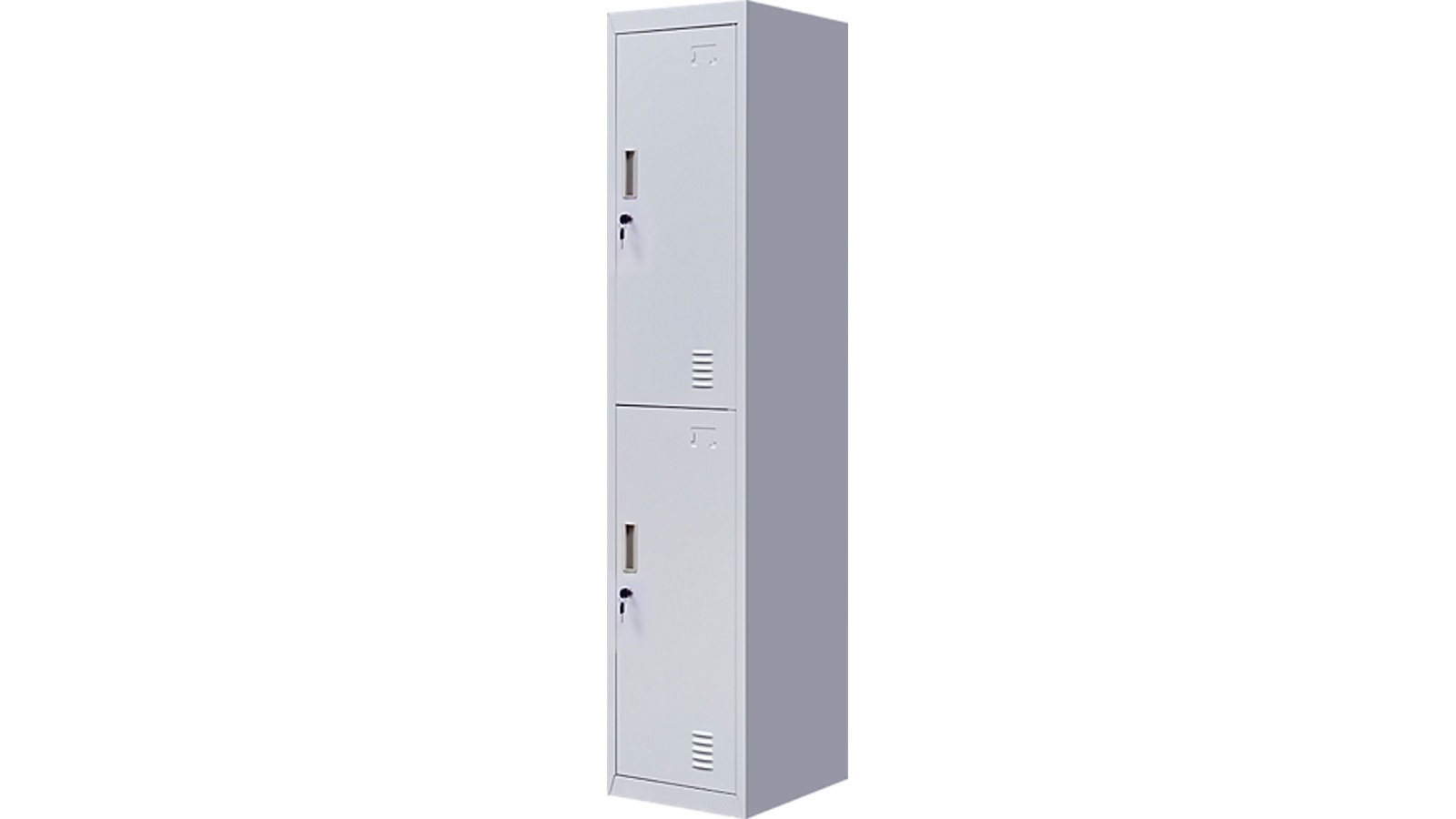 Serrano 2-Door Vertical Locker with 2 Keys - Grey | Harvey Norman
