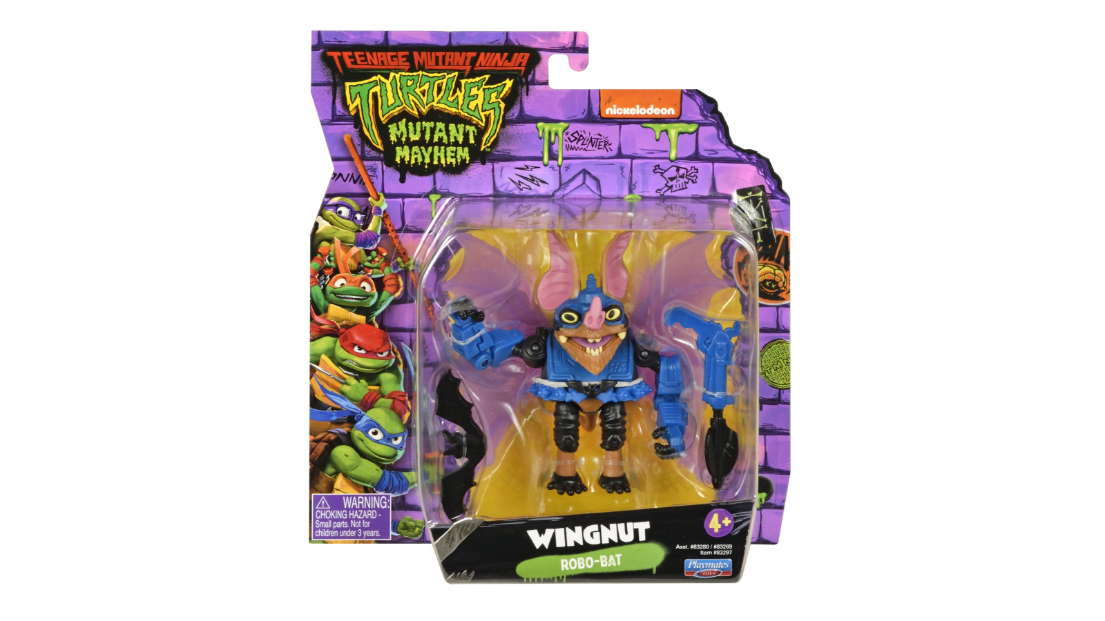 Playmates Toys Teenage Mutant Ninja Turtles Wingnut Robo-Bat Figure ...