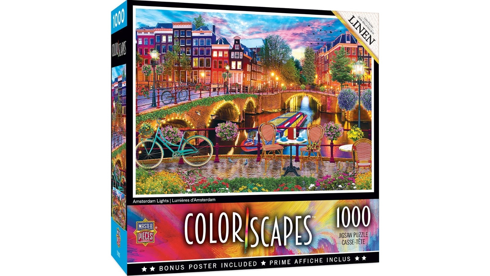 Masterpieces Puzzle Colorscapes Amsterdam Lights 1,000 Piece Jigsaw ...