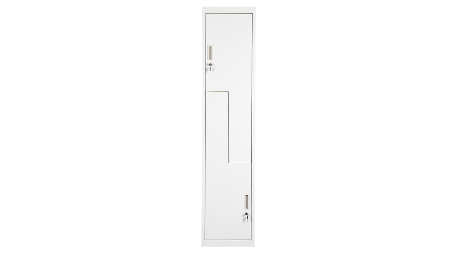 Serrano Grey 2-Door Standard L Shaped Locker with 2 Key | Harvey Norman