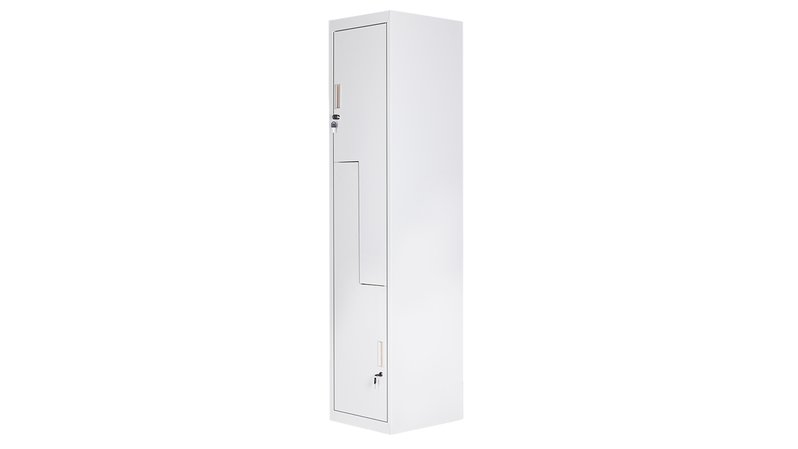 Serrano Grey 2-Door Standard L Shaped Locker with 2 Key | Harvey Norman