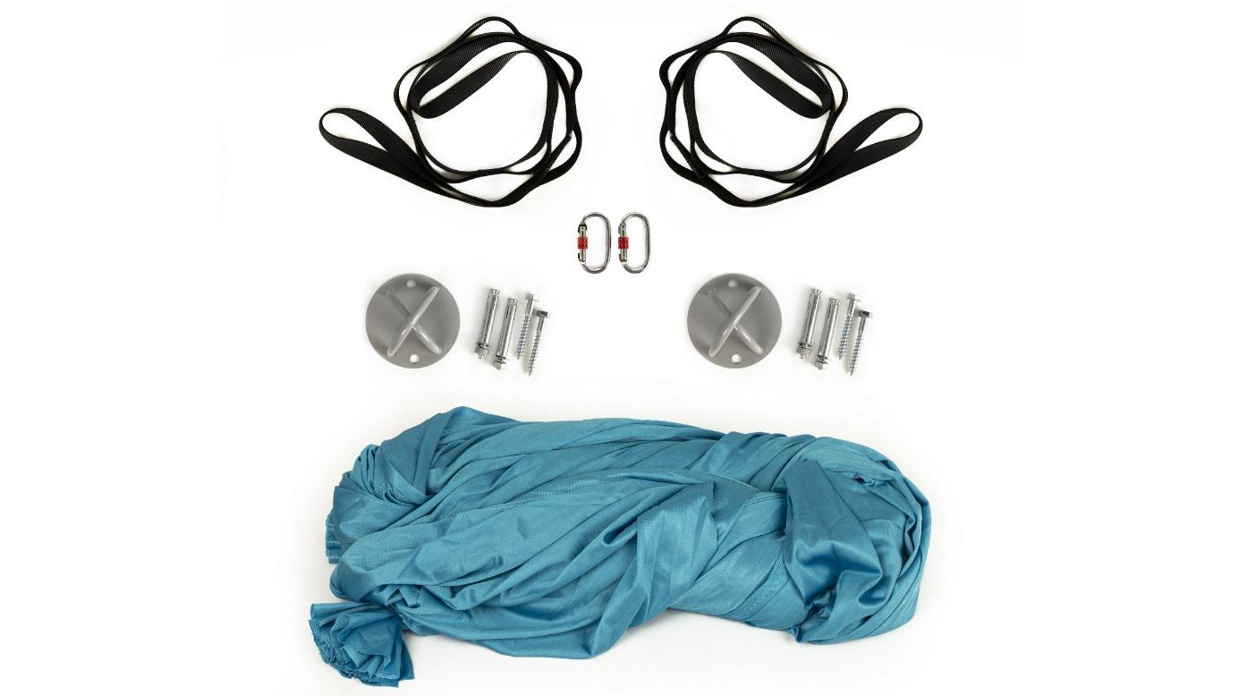 Serrano Blue Green Swing Aerial Silk Kit | Harvey Norman