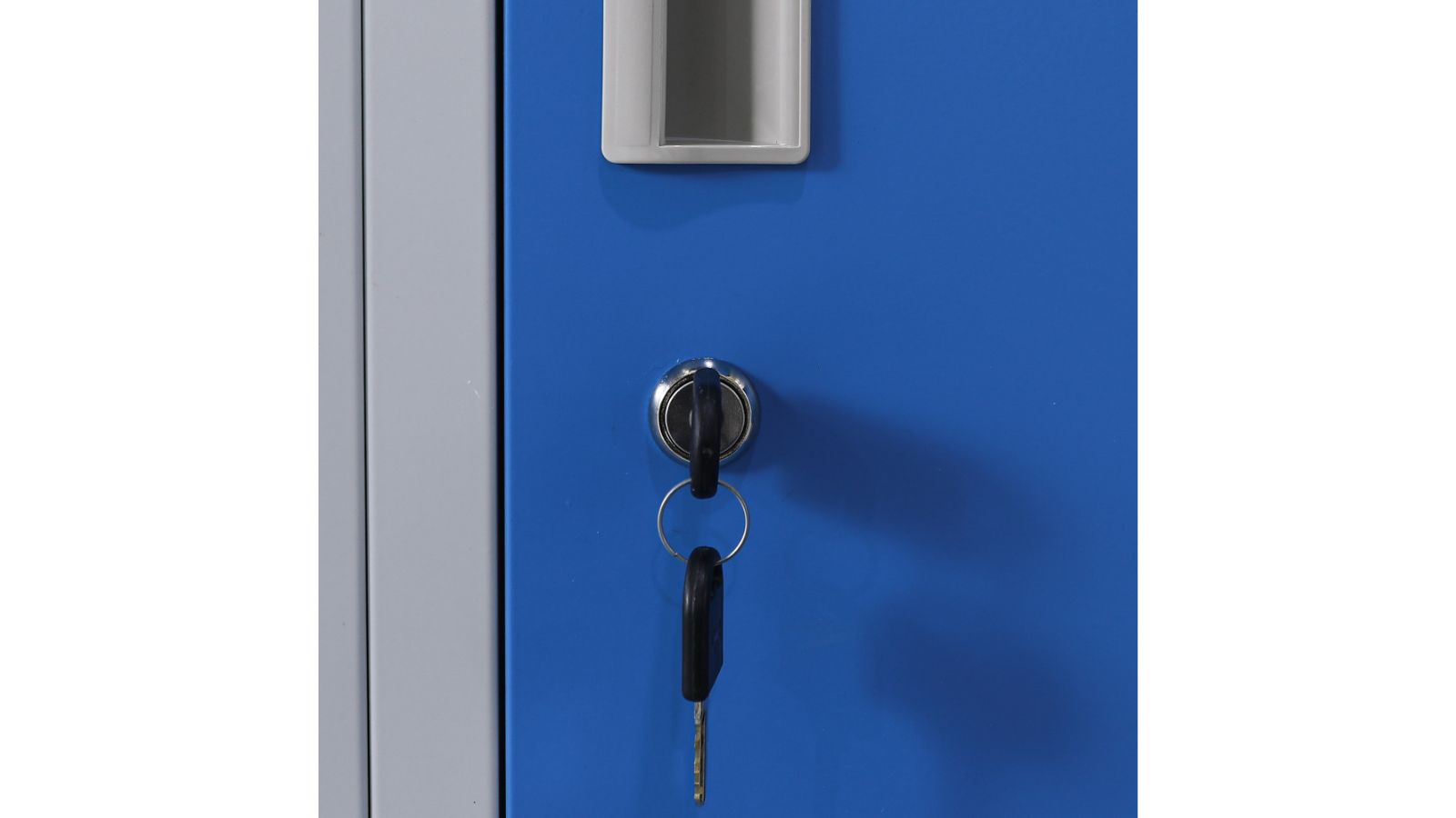 Serrano 12-Door Standard Locker with Key - Grey/Blue | Harvey Norman