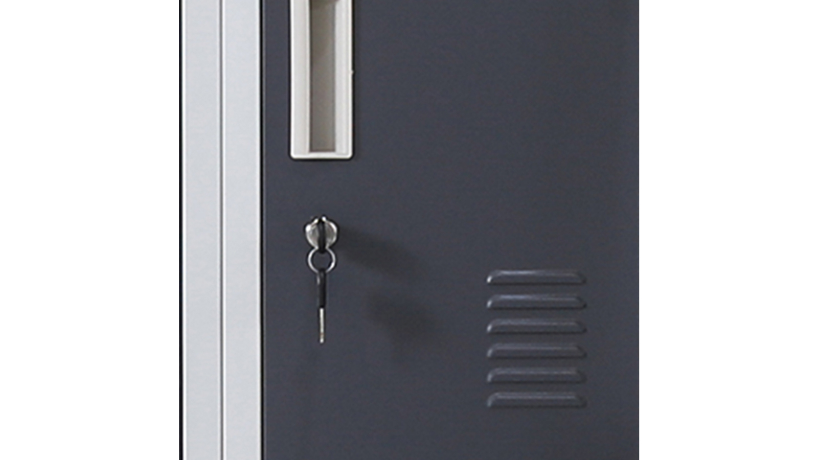 Serrano 12-Door Standard Locker with Key - Grey/Charcoal | Harvey Norman