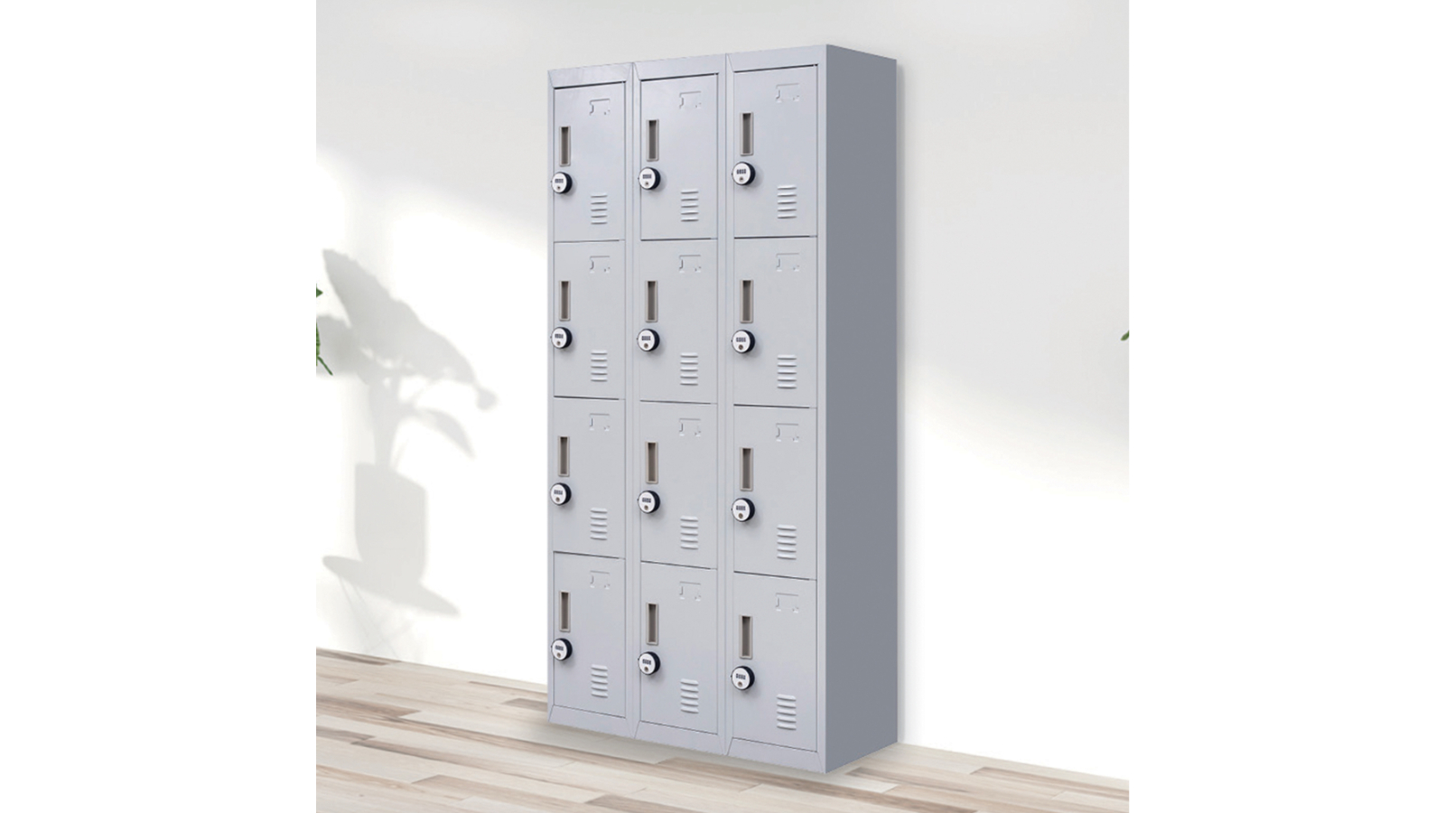 Serrano 12-Door 4 Digit Combination Locker - Grey | Harvey Norman