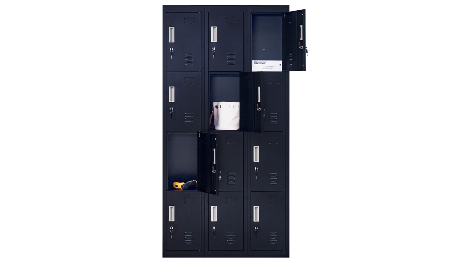 Serrano 12-Door Standard Locker with Key | Harvey Norman