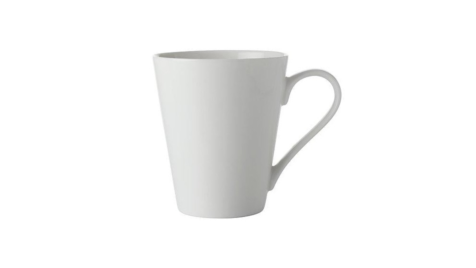 Maxwell and Williams 300ml Basic Porcelain Conical Mug - White | Harvey ...