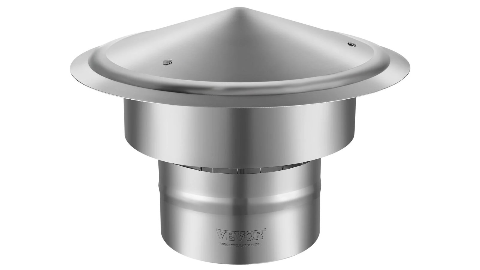 YS 6-inch 304 Stainless Steel Round Roof Rain Cap Cover Silver | Harvey ...