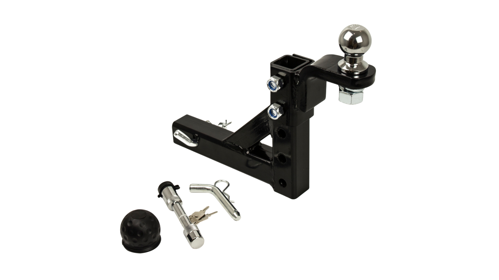 Serrano 5cm AdjustableTongue Hitch Ball Drop Trailer Caravan 4WD Tow ...