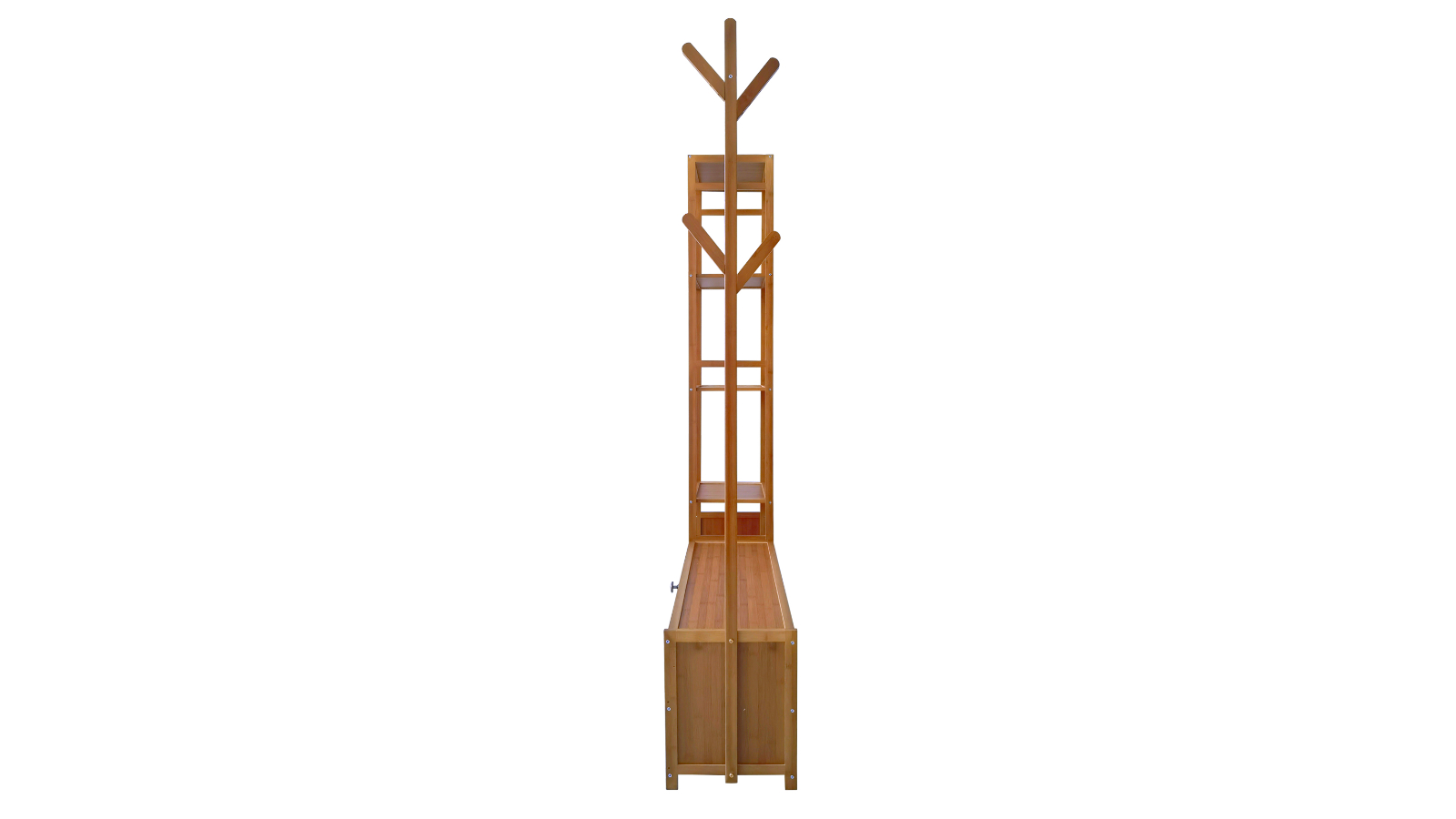 Serrano 100cm Modern Clothes Rack Stand - Dark Wood | Harvey Norman