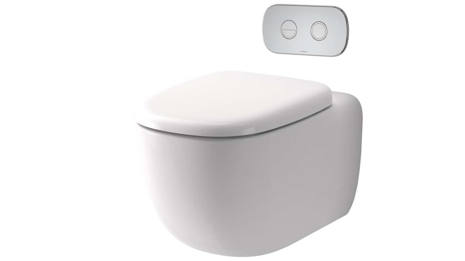 Caroma Contura II Cleanflush Wall Hung Invisi Series II Suite with ...