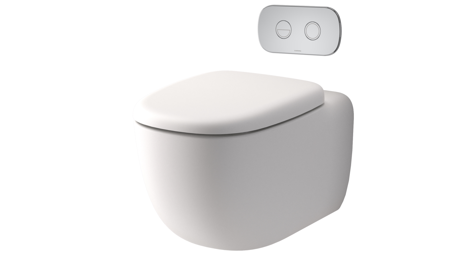 Caroma Contura II Cleanflush Wall Hung Invisi Series II Suite with ...