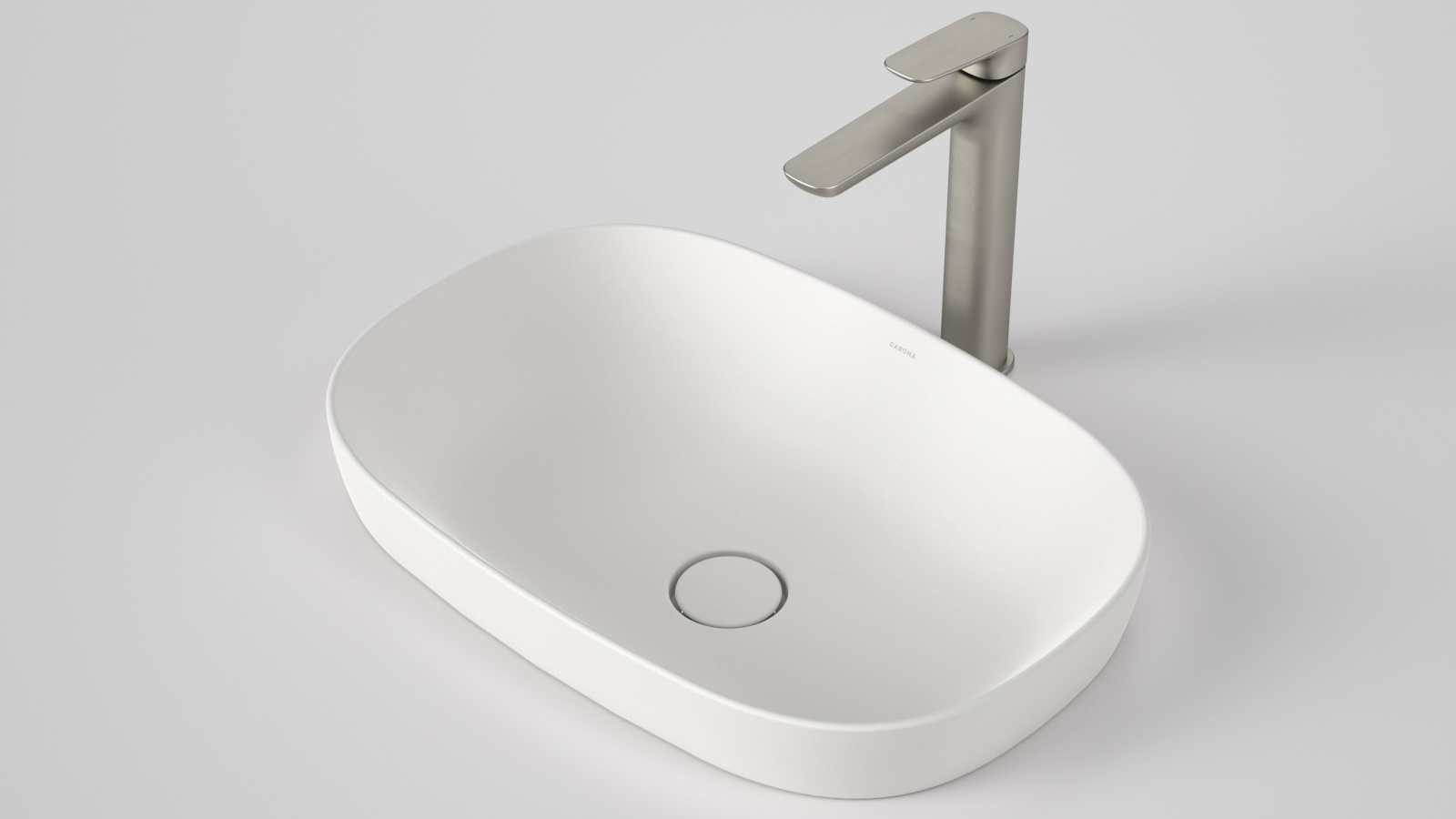 Caroma Contura II 530mm Inset Basin - Matte White | Harvey Norman