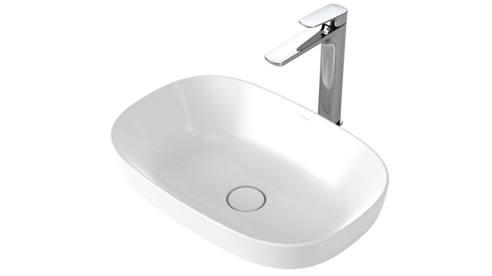 Caroma Contura II 530mm Inset Basin - Gloss White | Harvey Norman