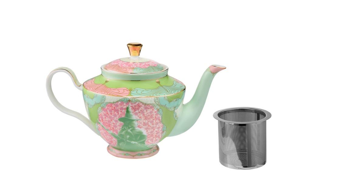 Maxwell and Williams 1 Litre Wicked Pink/Green Goes Good Teapot with ...