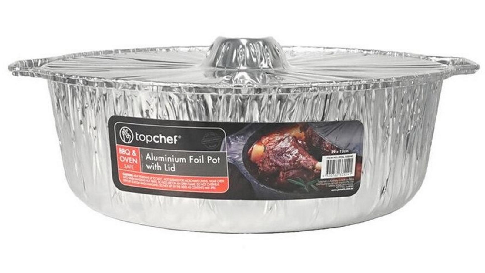 Top Chef 39 x 12cm Lightweight Disposable Oven-safe Aluminum Foil Pot ...