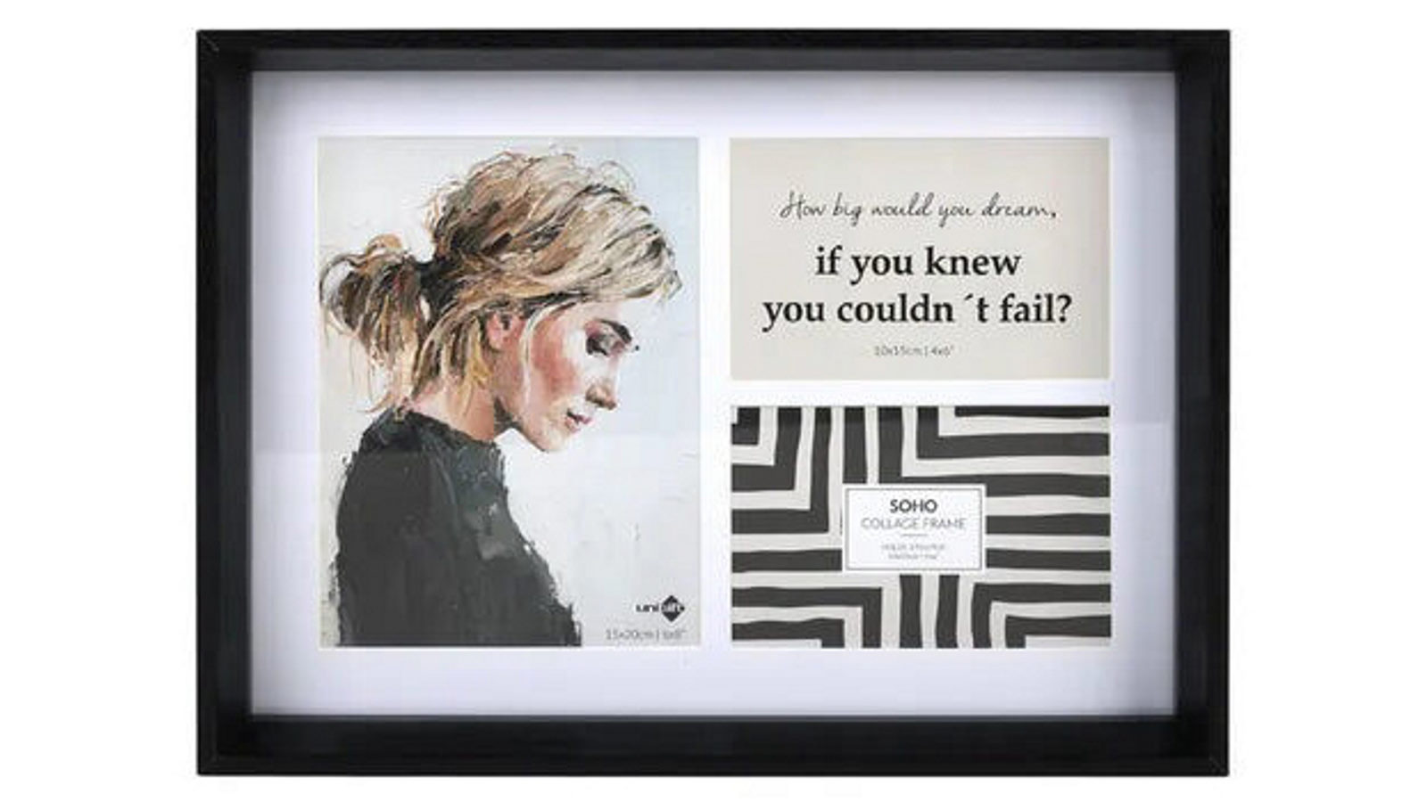 Unigift Soho Collage 3-Slot Photo Frame Portait Landscape 2 Sizes ...
