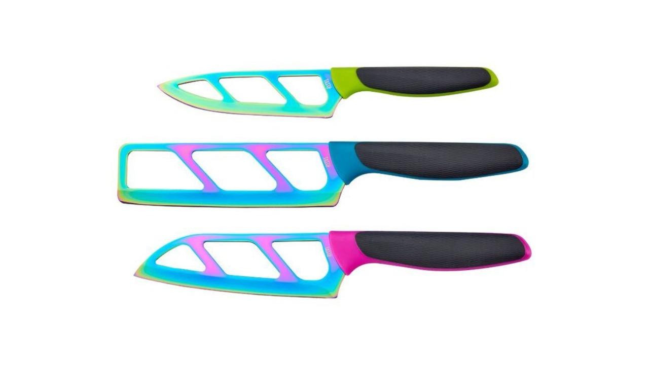 Tasty Set of 3 Easy Breezy Kitchen Knives with Open Blade | Harvey Norman
