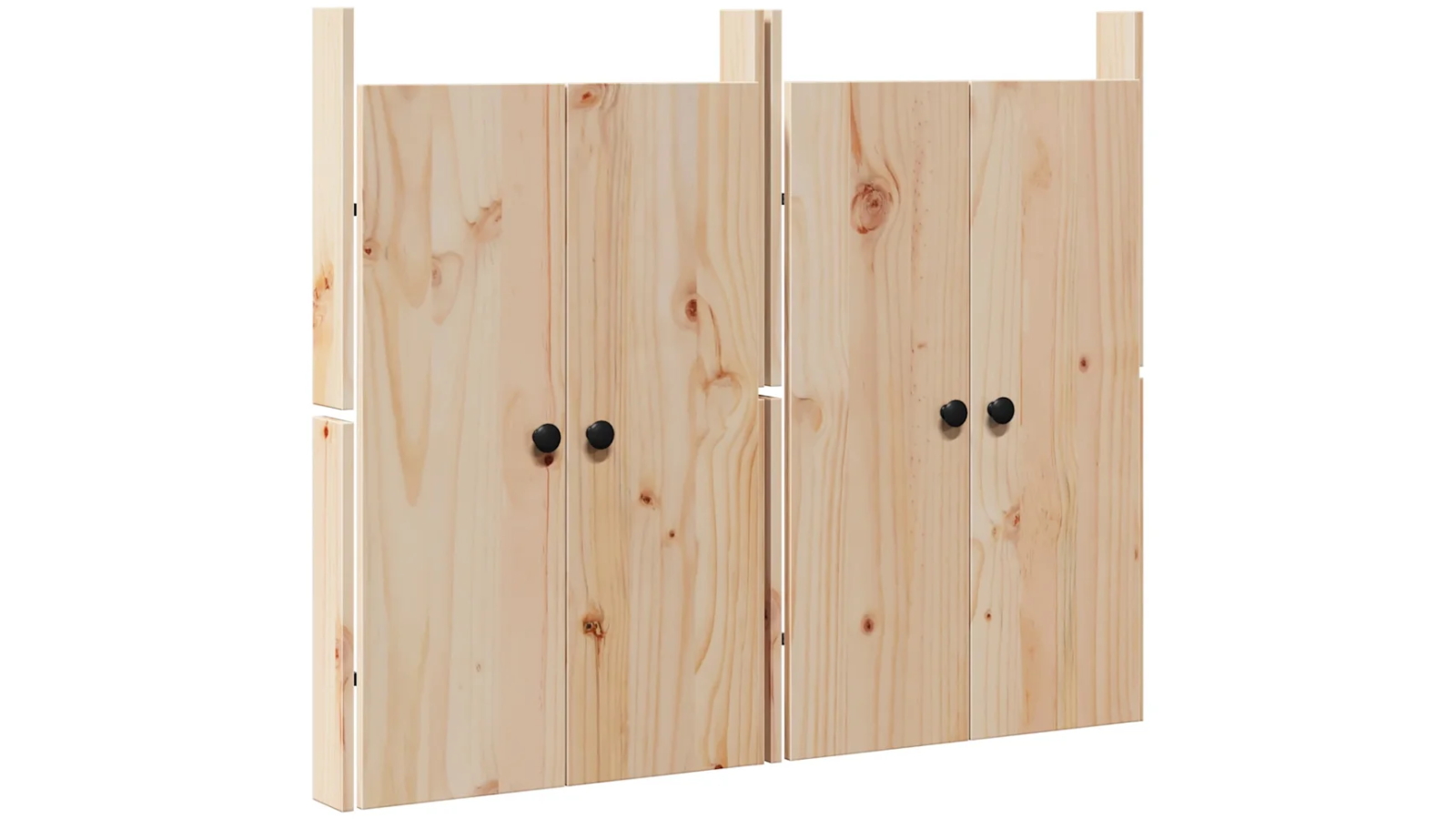 vidaXL 2-Piece Cream Solid Pine Wood Kitchen Door - 50 x 9 x 82cm ...