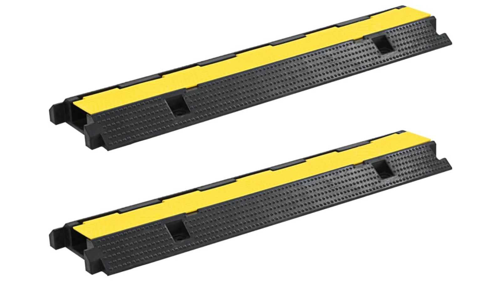 vidaXL 2 Piece Cable Protector Ramps 1 Channel Rubber - 100cm | Harvey ...