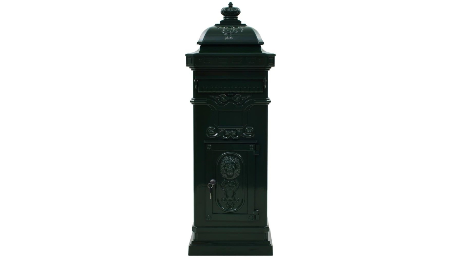 vidaXL Aluminium Vintage Style Rustproof Pillar Letterbox - Green ...