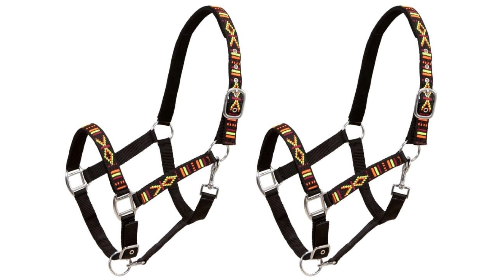 vidaXL 2 Piece Black Head Collars for Horse Nylon - Cob Size | Harvey ...