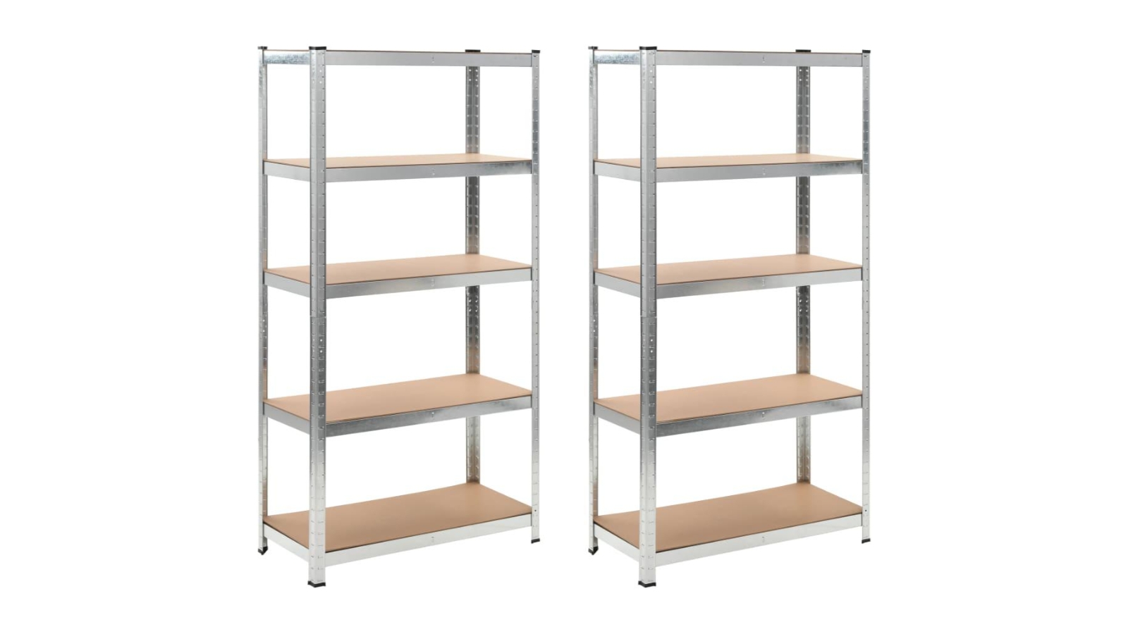 vidaXL 2 Piece MDF Storage Shelves - 90 x 40 x 180cm | Harvey Norman