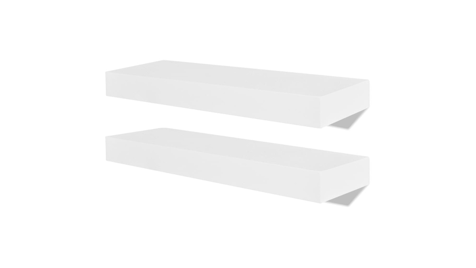 vidaXL 2 Piece Wall Mounted MDF Floating Display Shelve for Book and ...